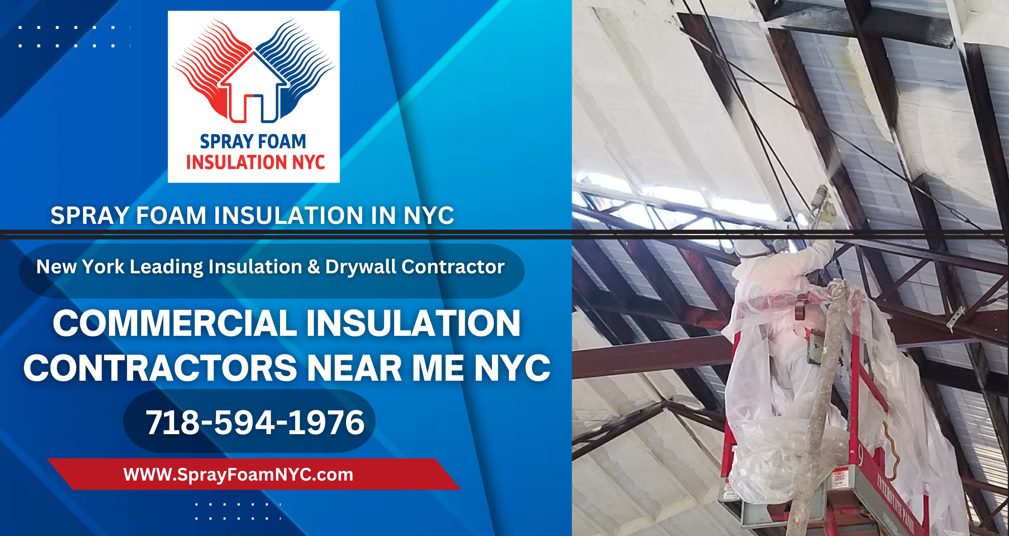 Commercial Insulation Contractors near me NYC – Spray Foam Insulation NYC